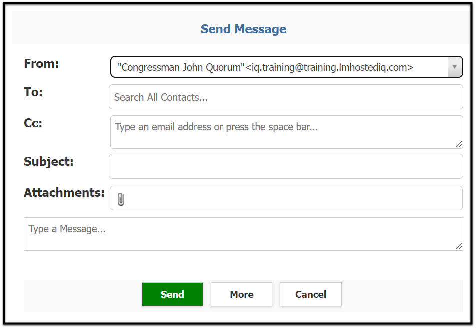 Sending a Basic Email Message