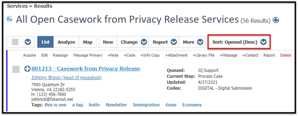 Using Digital Privacy Release Forms for Casework Services