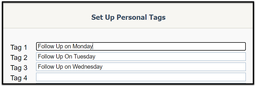 Applying Personal Tags to IQ Records